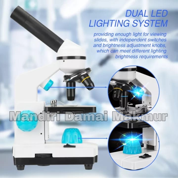 Microscope 100-2000X Magnification Biology Experiment Microscope ...