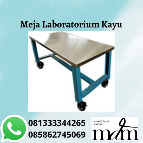 Meja Laboratorium 190×80 Kayu | mandiri-makmur.com