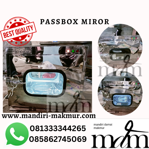 Passbox Clean Room 60×40 Stainless Steel Miror Interlock Door Sistem ...