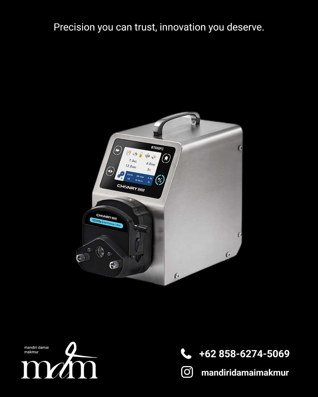 BT600FC 2000ml Min Peristaltic Pump Low Pulse Dispensing Peristaltic ...